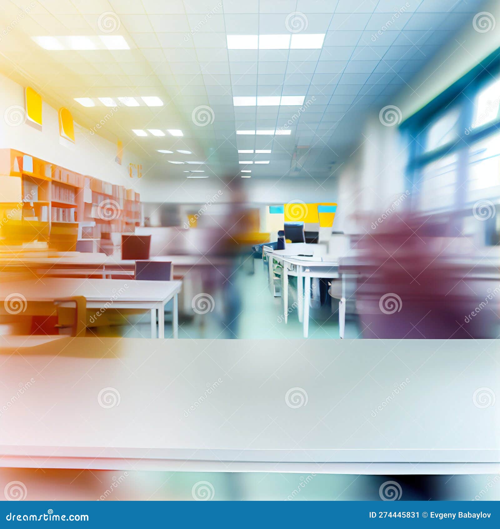School Student Blurred Light Background, Template - AI Generated Image ...