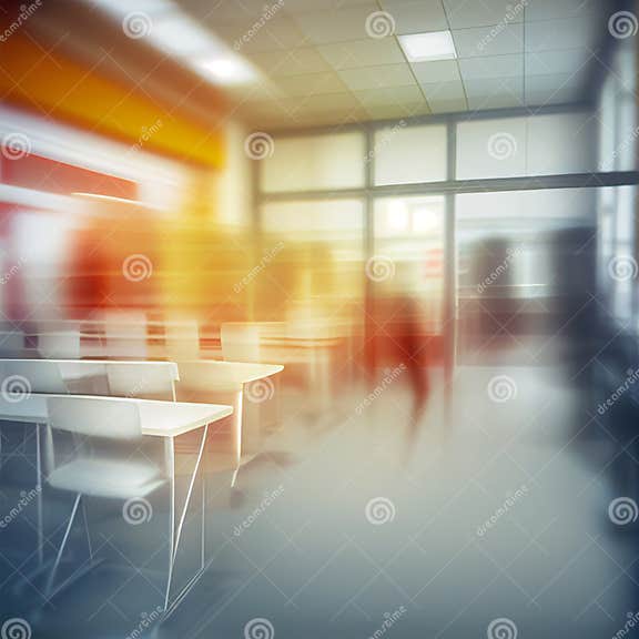 School Student Blurred Light Background, Template - AI Generated Image ...
