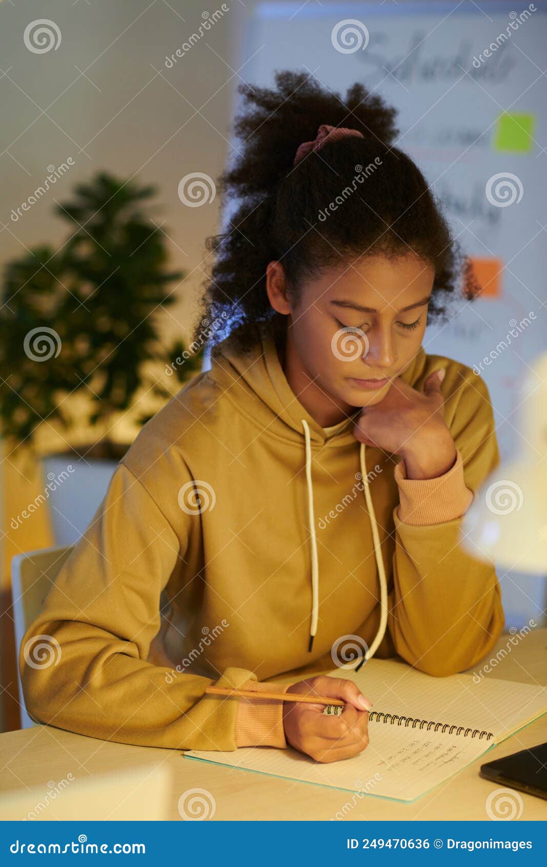 School Student Doing Homework Stock Photo - Image of table, creativity ...