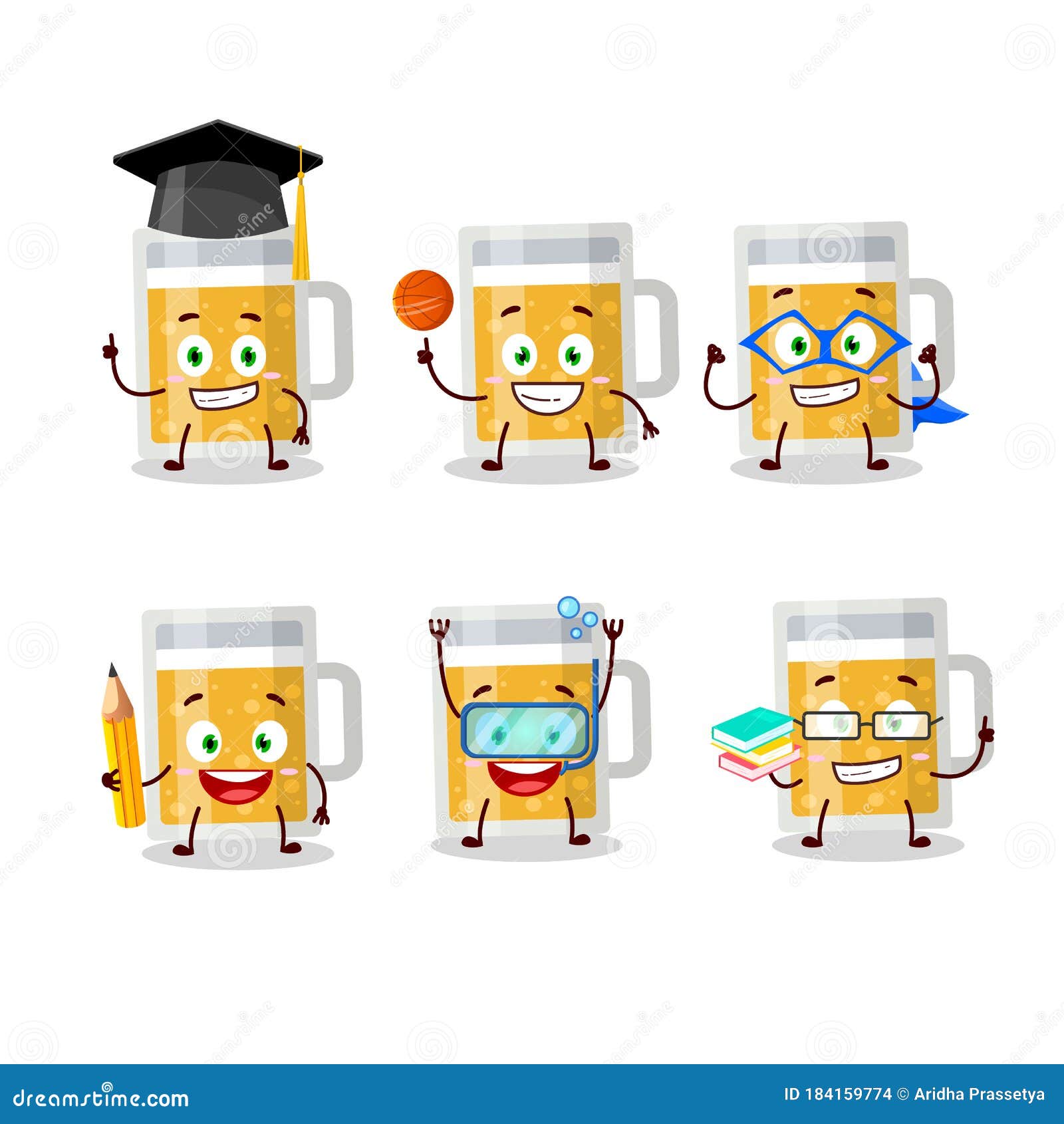 With Beer School Bus Mascot Cartoon Vector Illustration | CartoonDealer ...