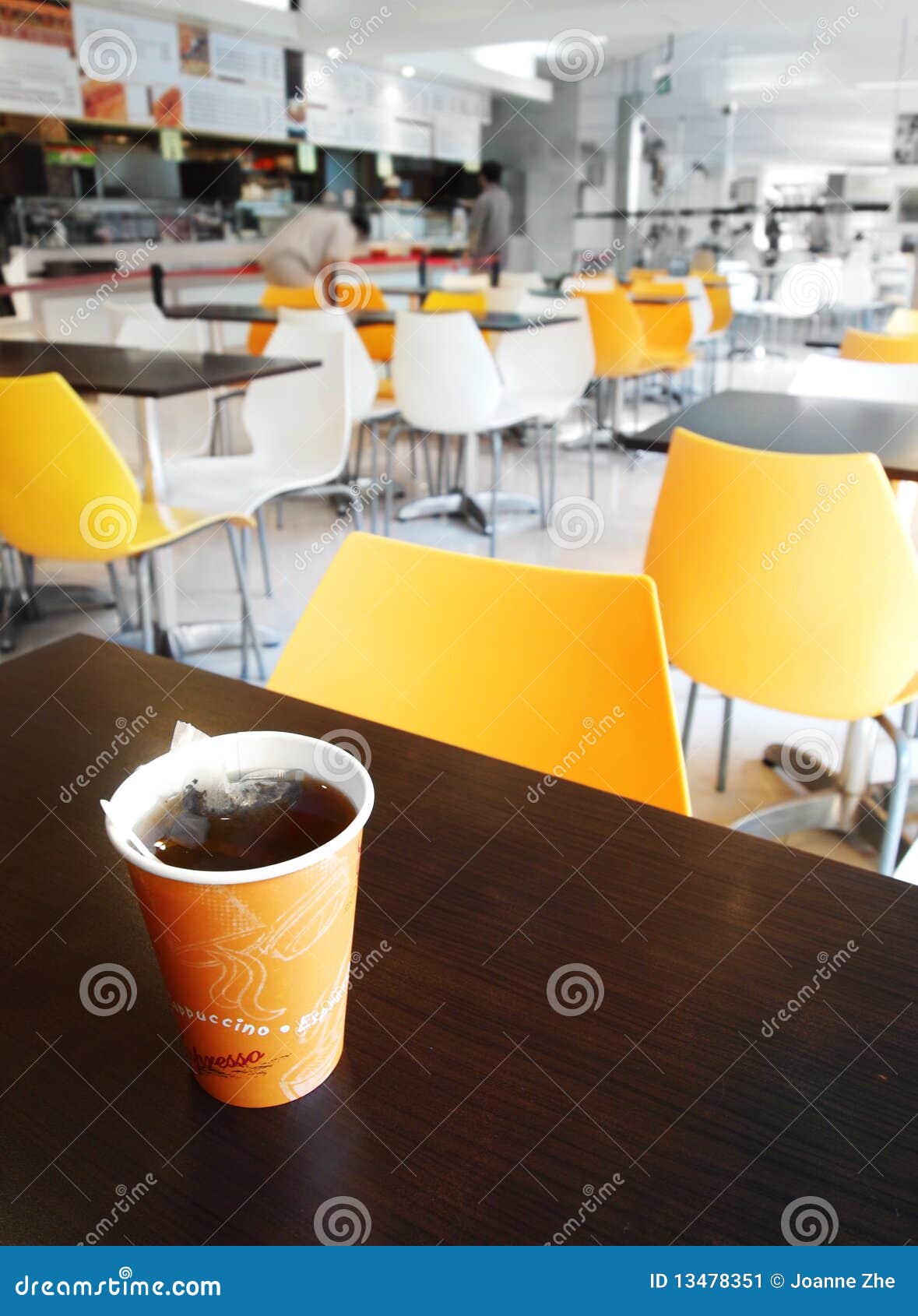 School Student and Staff Cafetaria Interior Stock Image - Image of ...