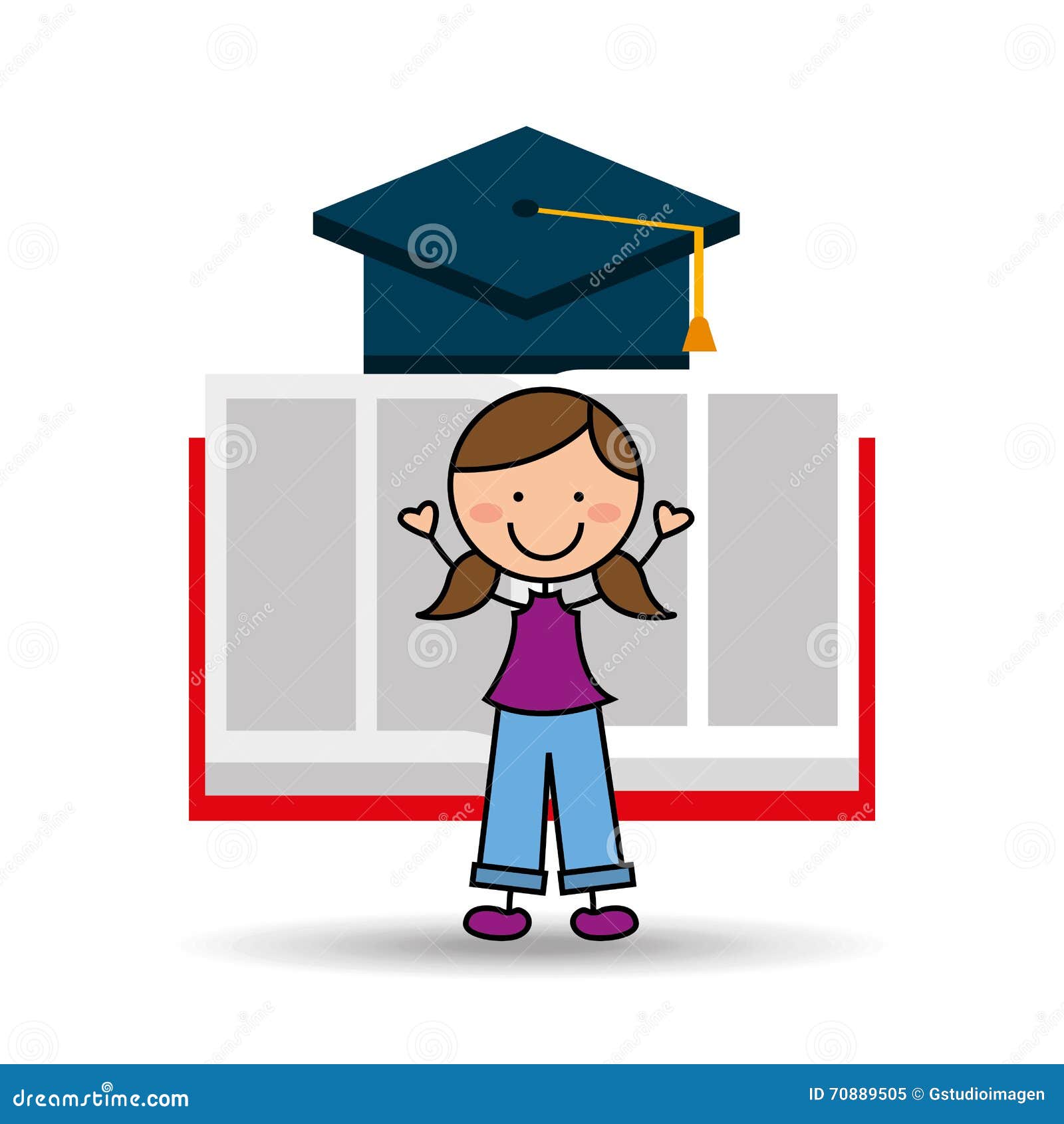 School students design stock illustration. Illustration of children ...