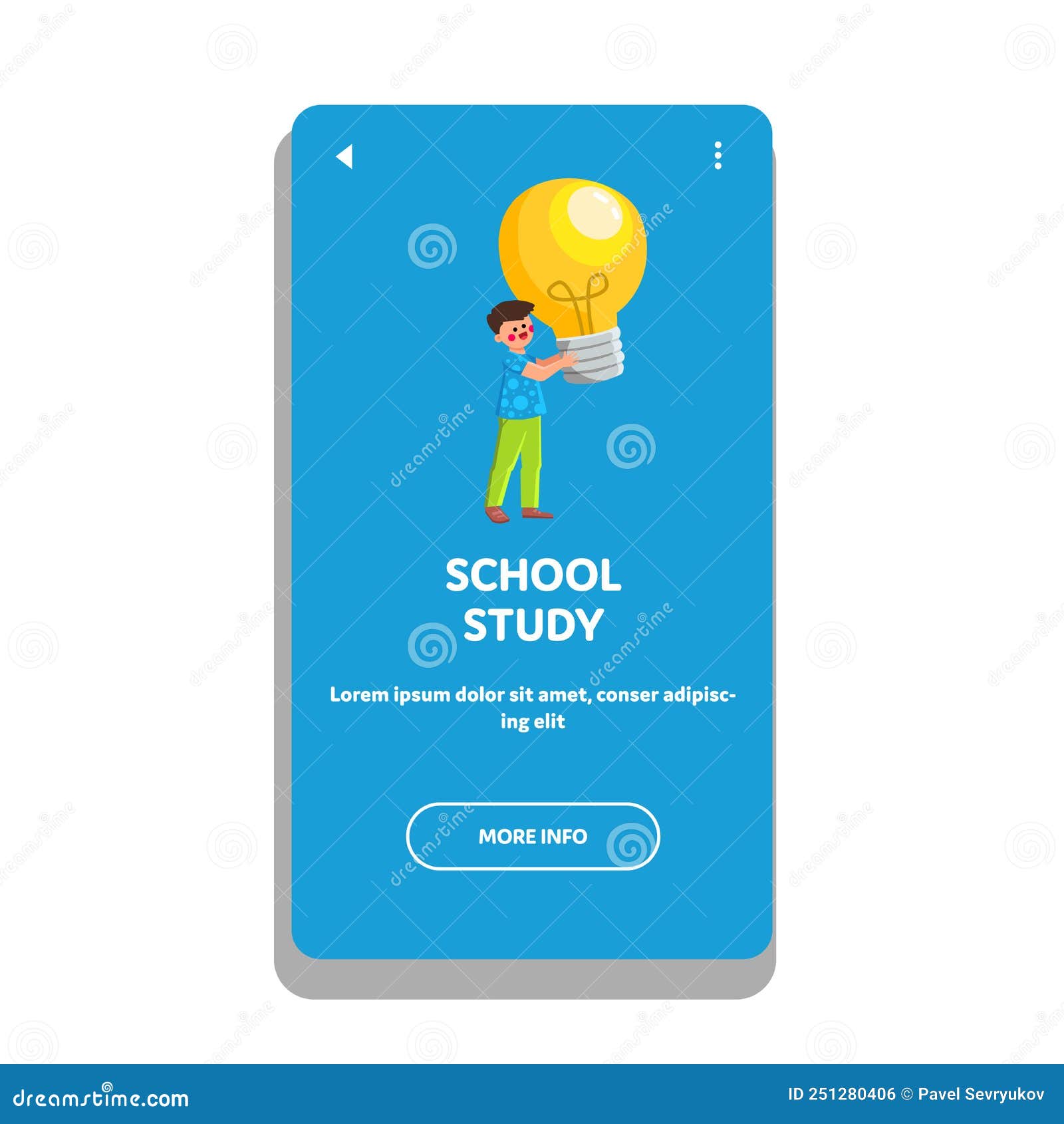 School study vector stock vector. Illustration of internet - 251280406