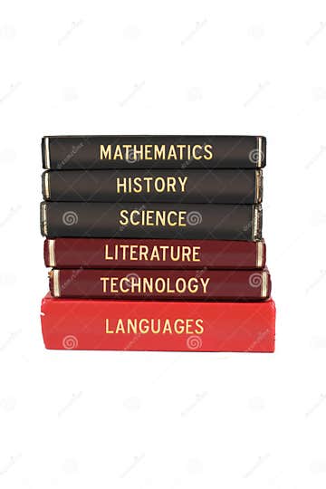 School subject books stock photo. Image of read, isolated - 9718258