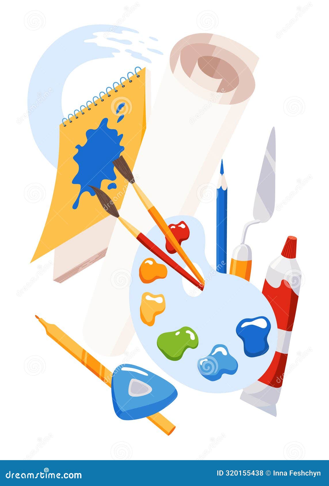 School Subject Icon Concept, Art. Education And Science Discipline For ...