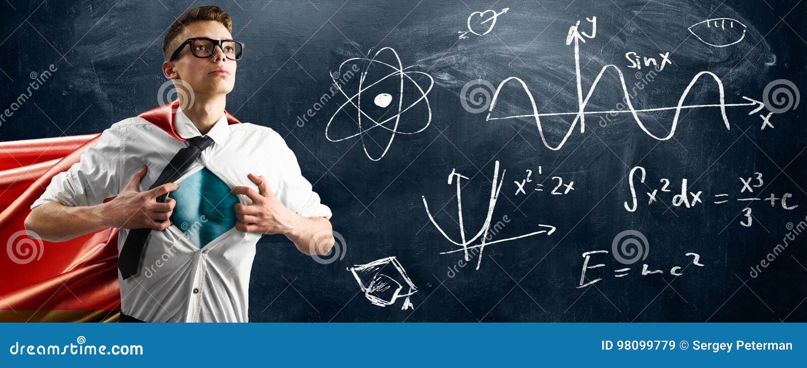 School super hero stock image. Image of confidence, hero - 98099779