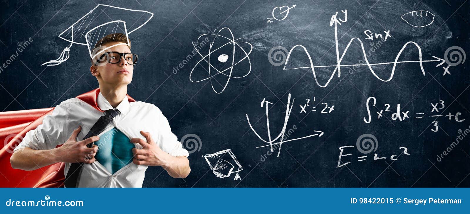 School super hero stock image. Image of inspiration, college - 98422015