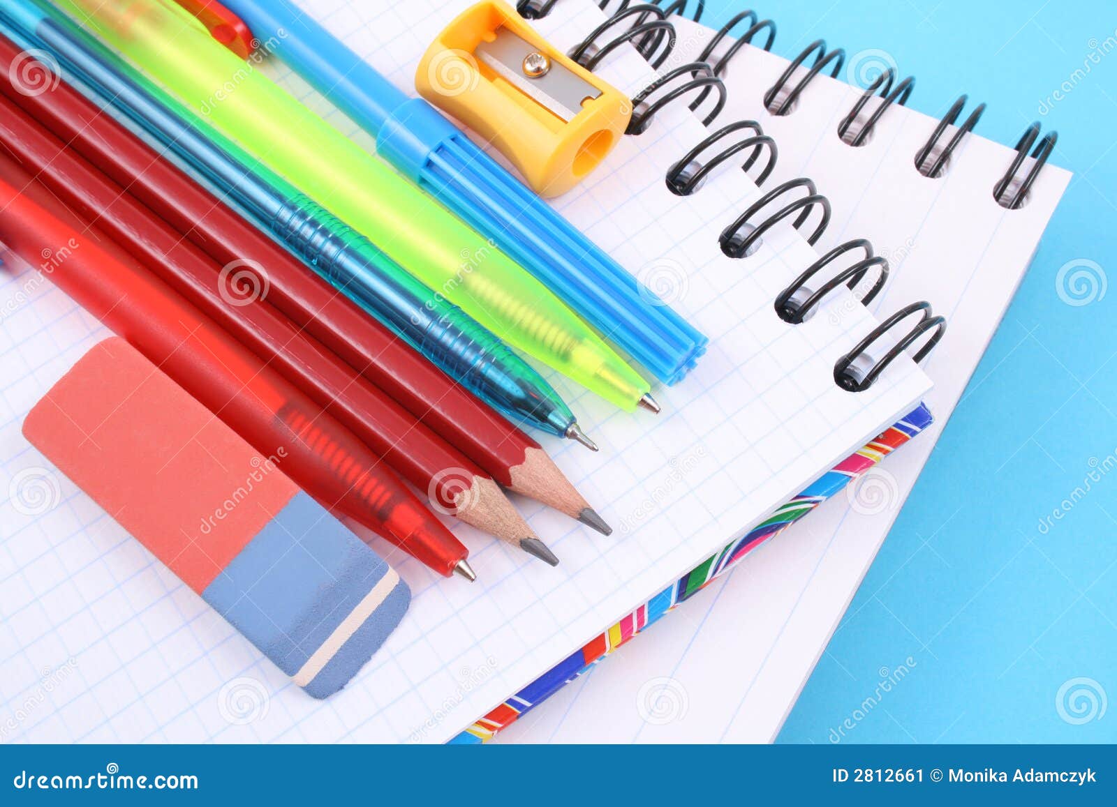 School supplies stock image. Image of stationary, preschooler - 2812661