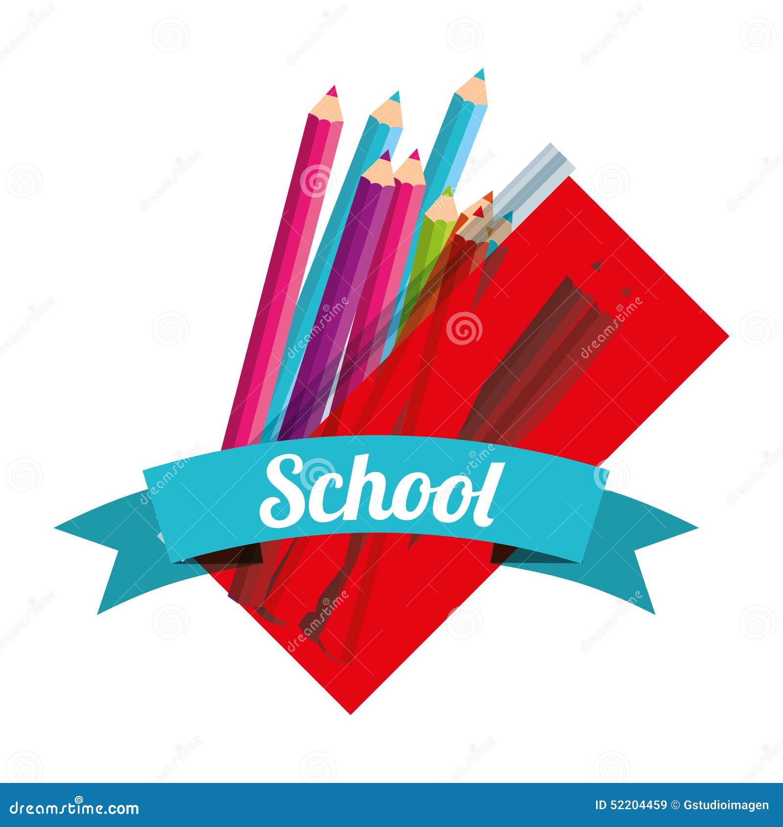 School supplies stock vector. Illustration of sketch - 52204459