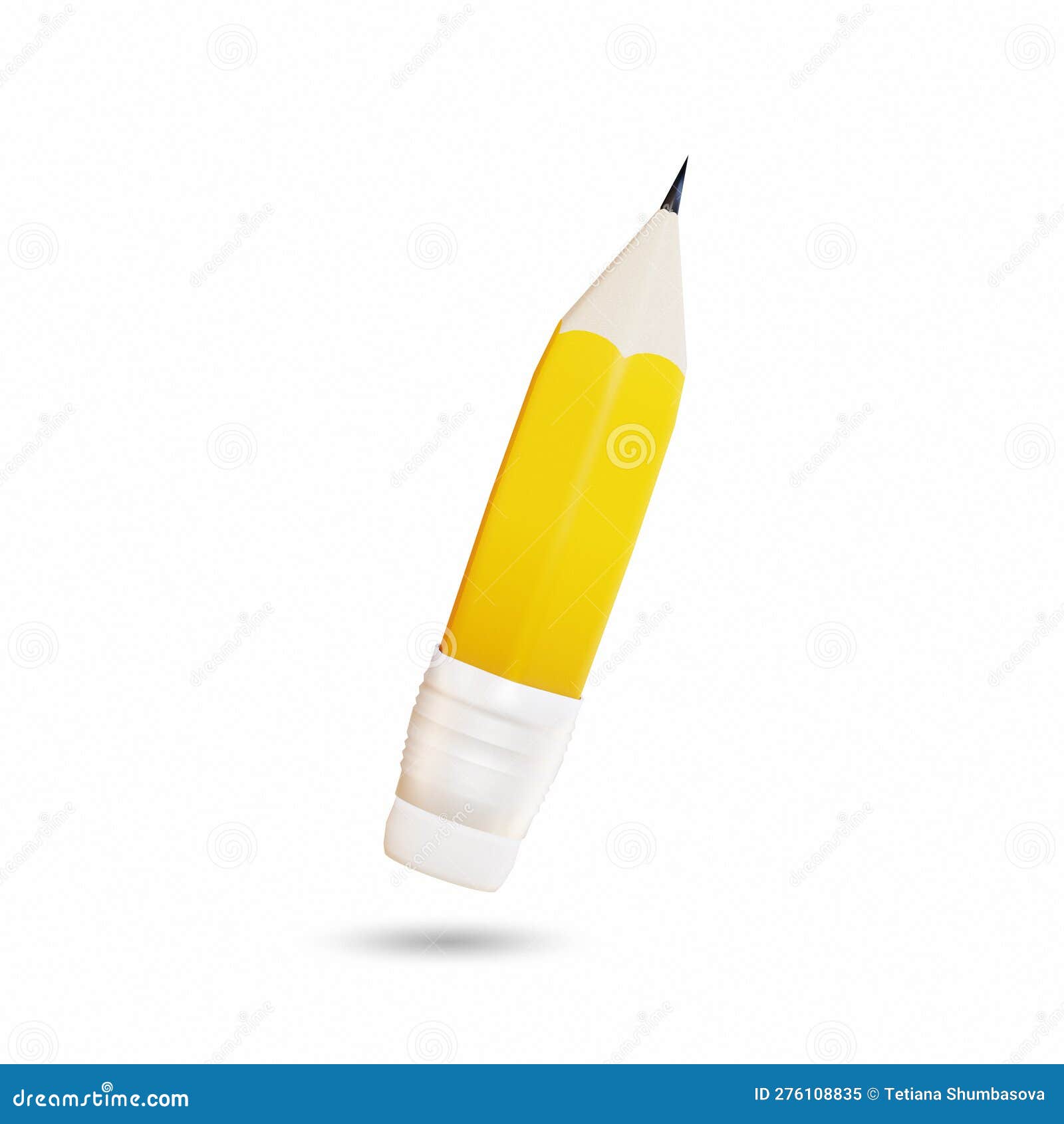 School Supplies Icon. Yellow Pencil Stock Illustration - Illustration ...