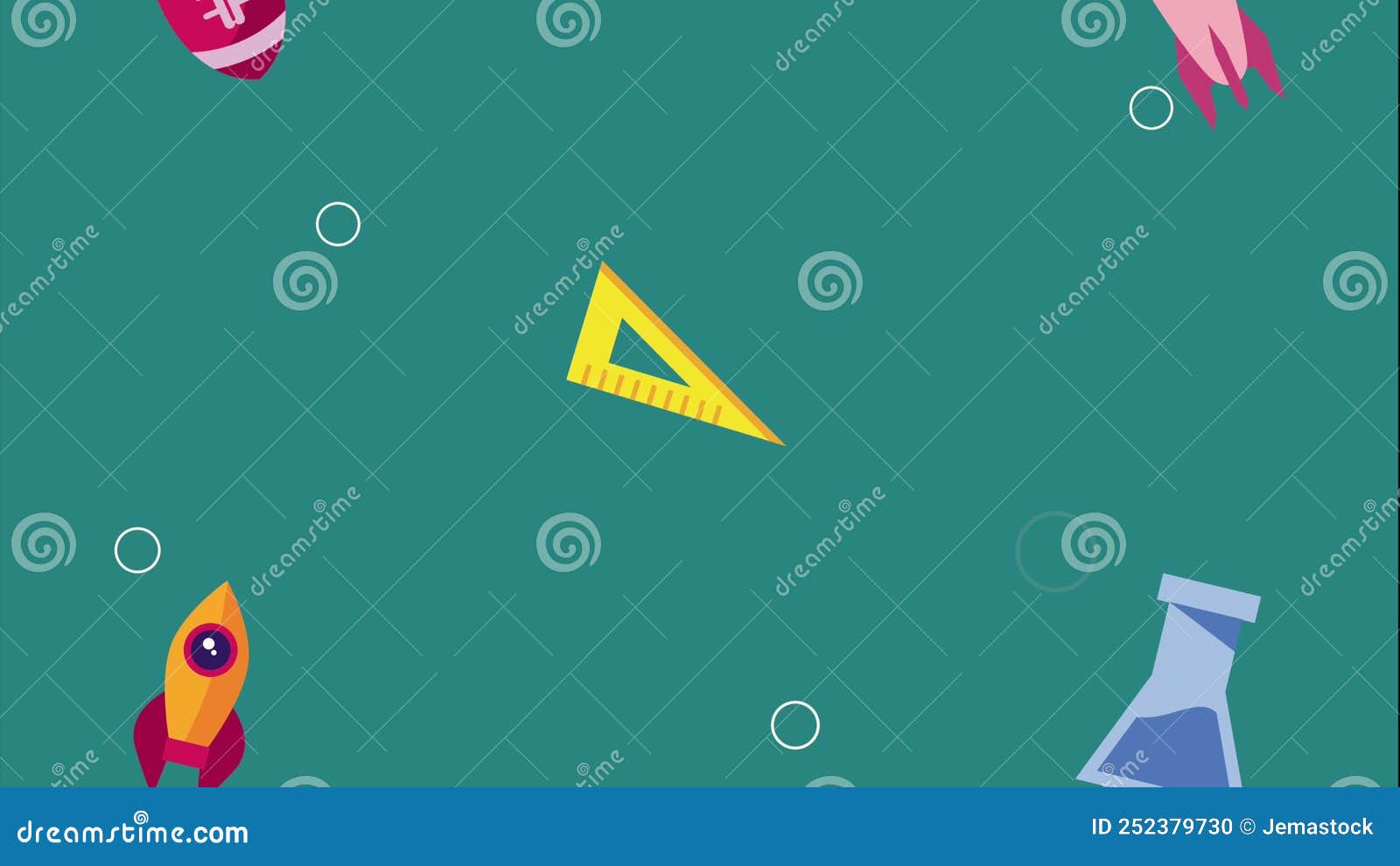 School Supplies Objects Pattern Animation Stock Footage - Video of ...