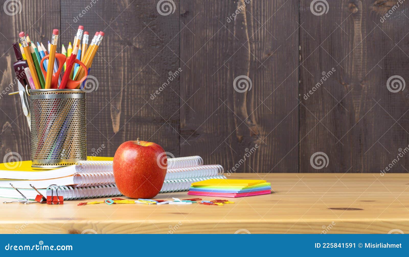 School Supplies on the Table. Back To School Stock Image - Image of ...