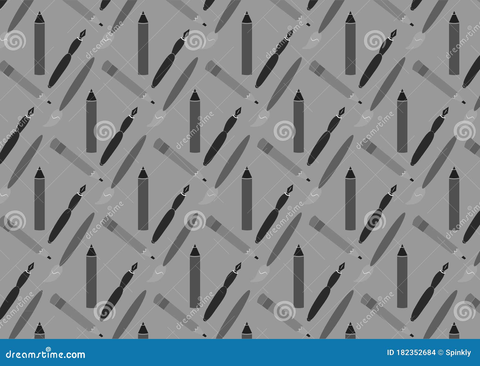 School Supply Pattern Background Wallpaper Design Stock Illustration ...
