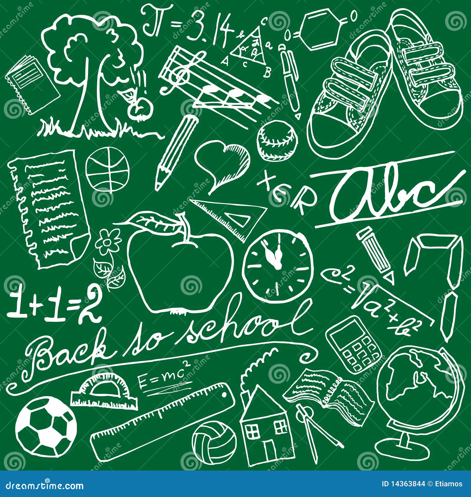 School Symbols Vector Illustration | CartoonDealer.com #14363844