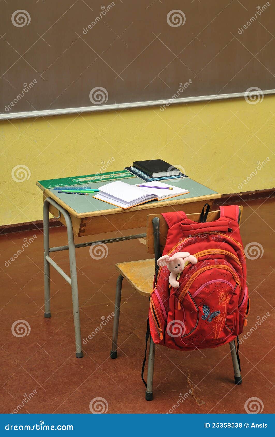 School table stock photo. Image of youth, education, september - 25358538