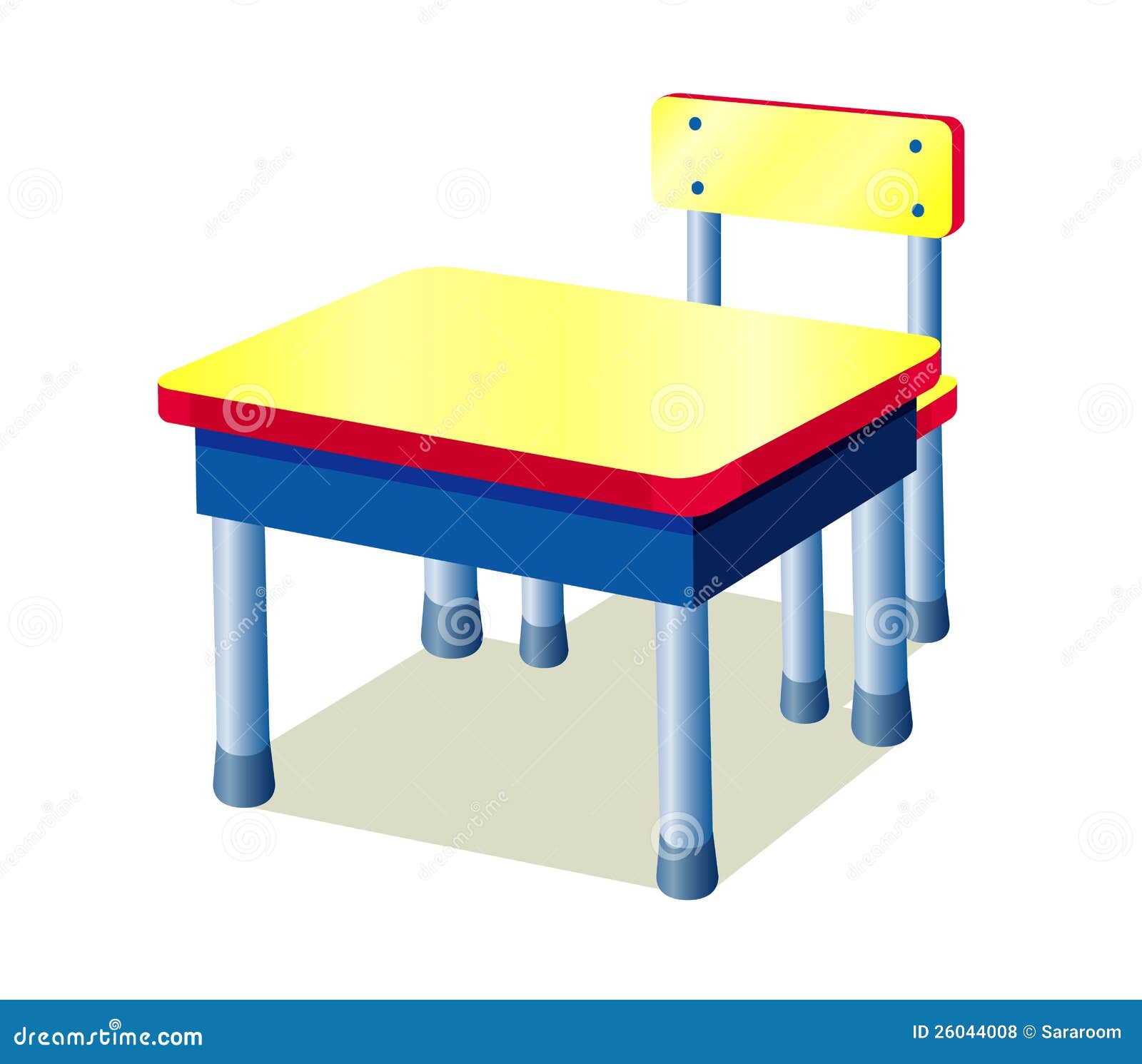 School table stock vector. Illustration of drawing, education - 26044008