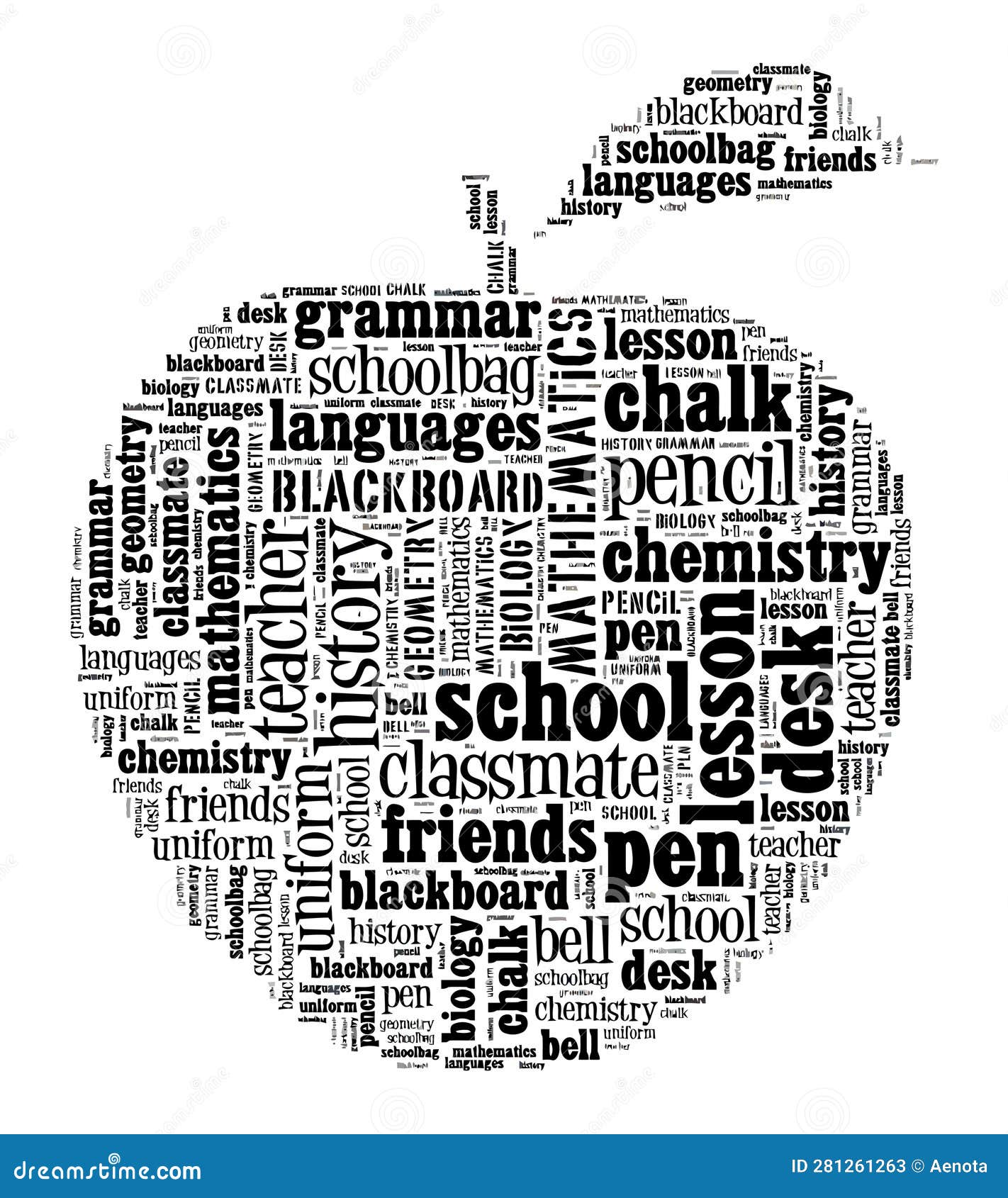 School Tag Cloud - Vector Illustration Stock Vector - Illustration of ...
