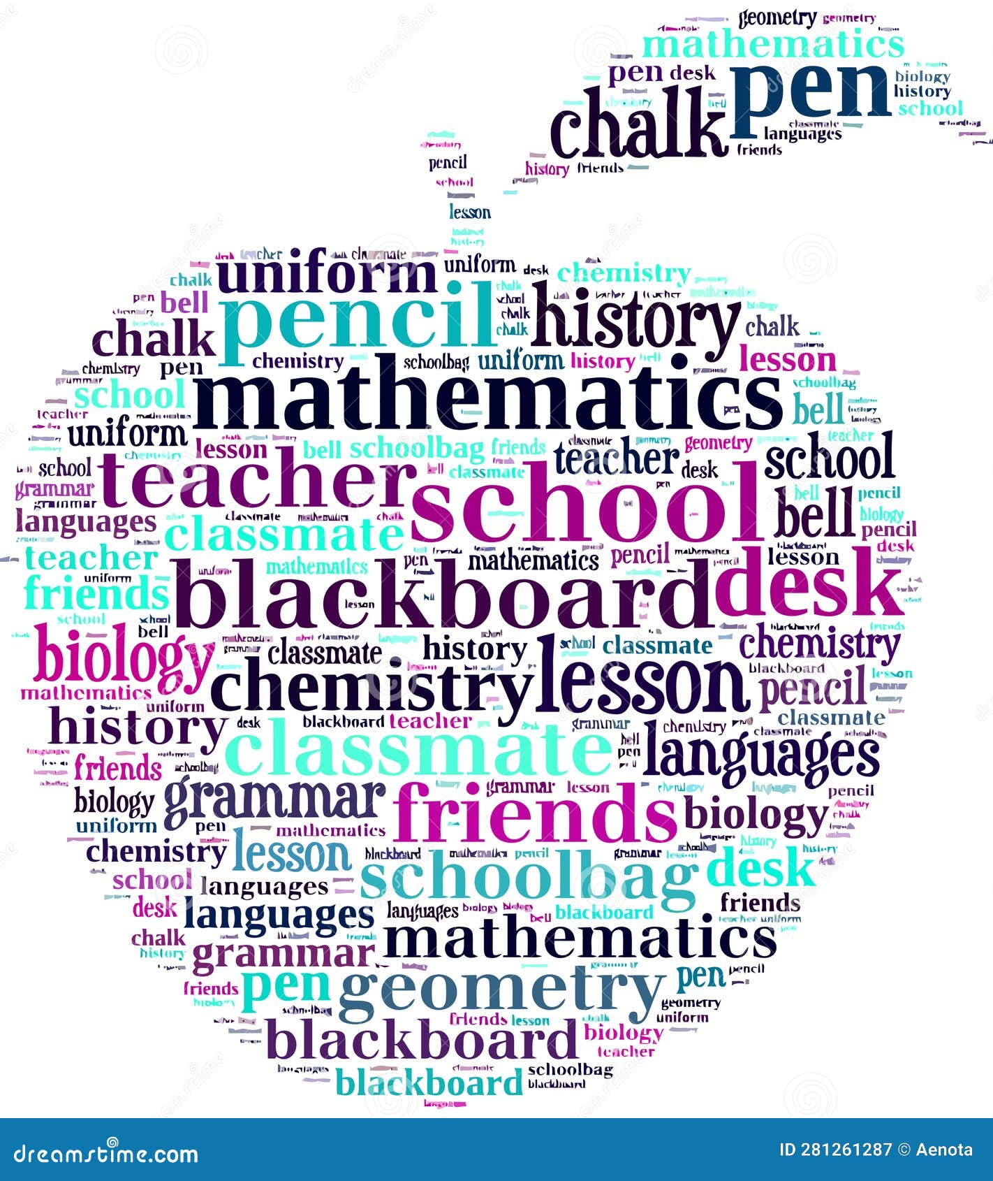 School Tag Cloud - Vector Illustration Stock Vector - Illustration of ...