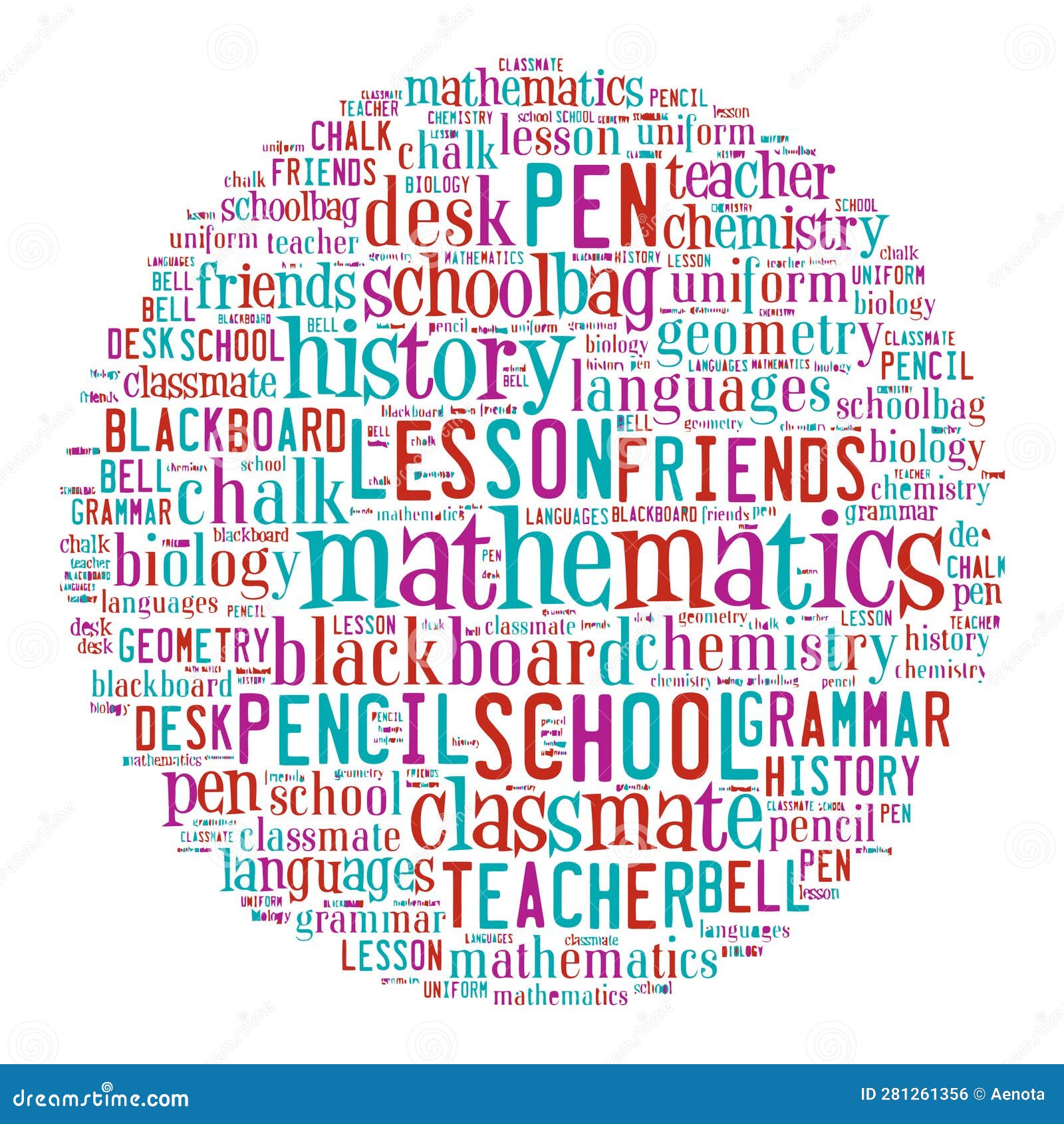 School Tag Cloud - Vector Illustration Stock Vector - Illustration of ...