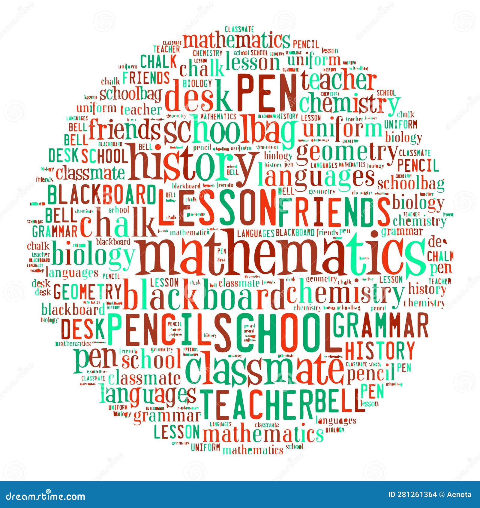 School Tag Cloud - Vector Illustration Stock Vector - Illustration of ...