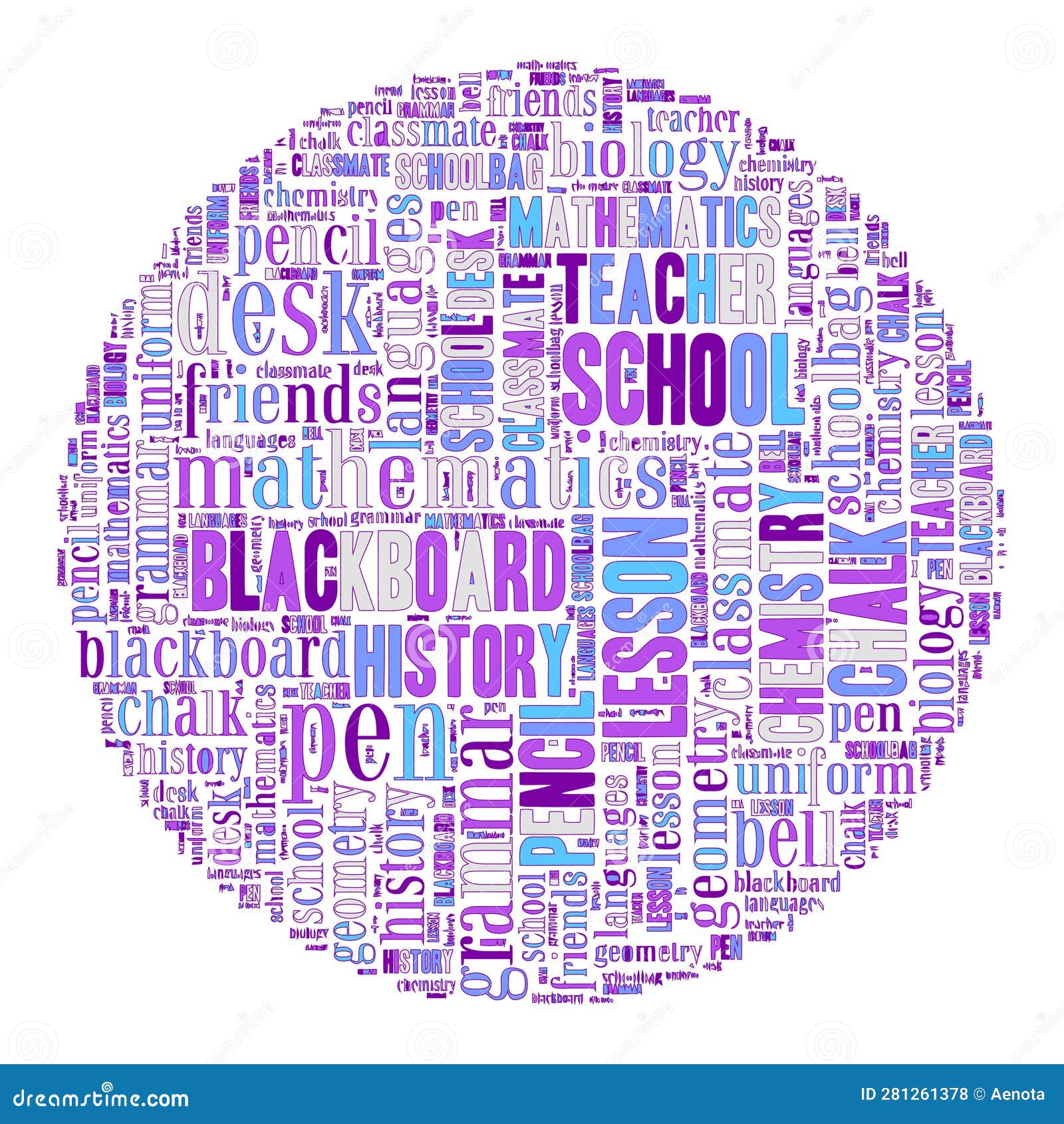 School Tag Cloud - Vector Illustration Stock Vector - Illustration of ...