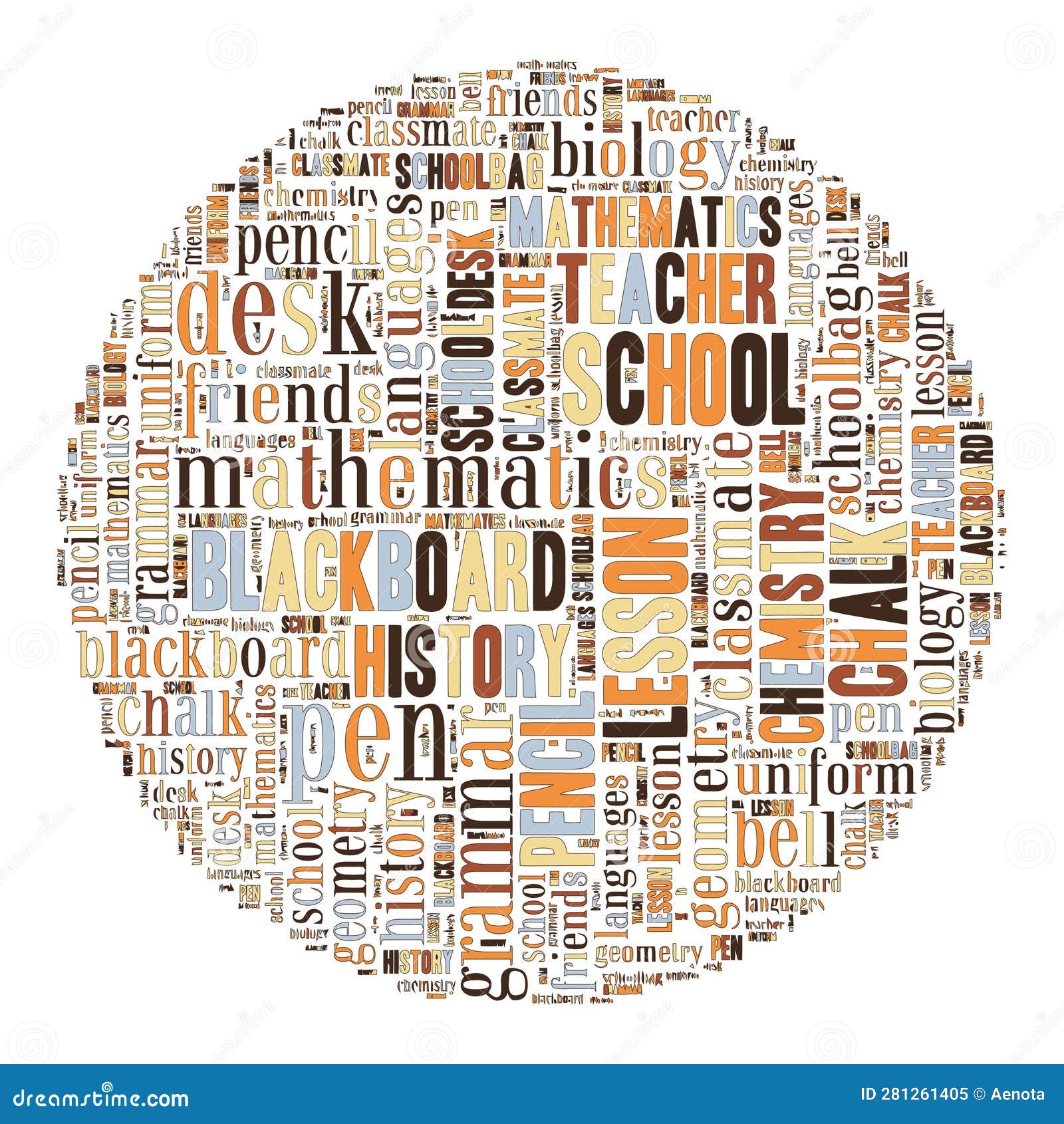 School Tag Cloud - Vector Illustration Stock Vector - Illustration of ...