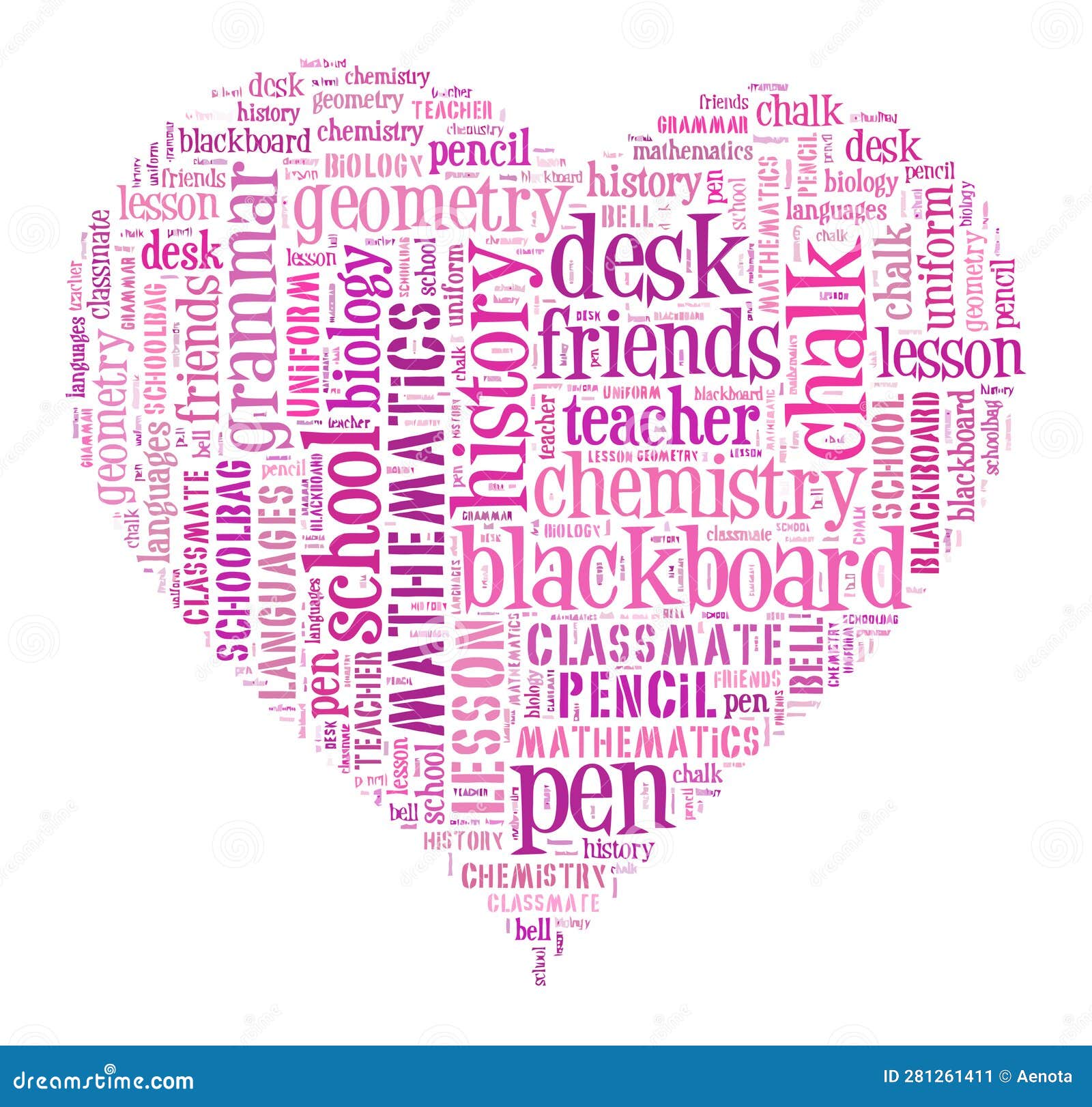 School Tag Cloud - Vector Illustration Stock Vector - Illustration of ...