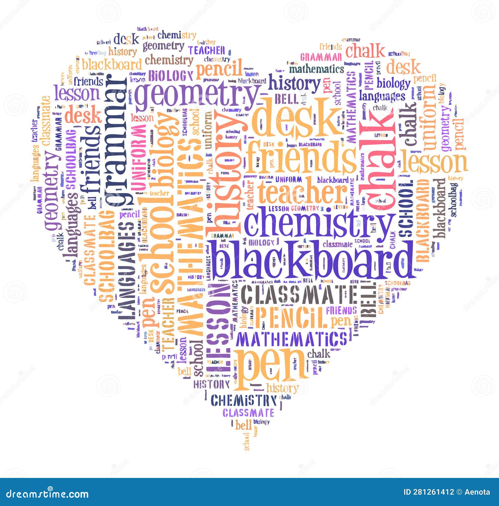 School Tag Cloud - Vector Illustration Stock Vector - Illustration of ...