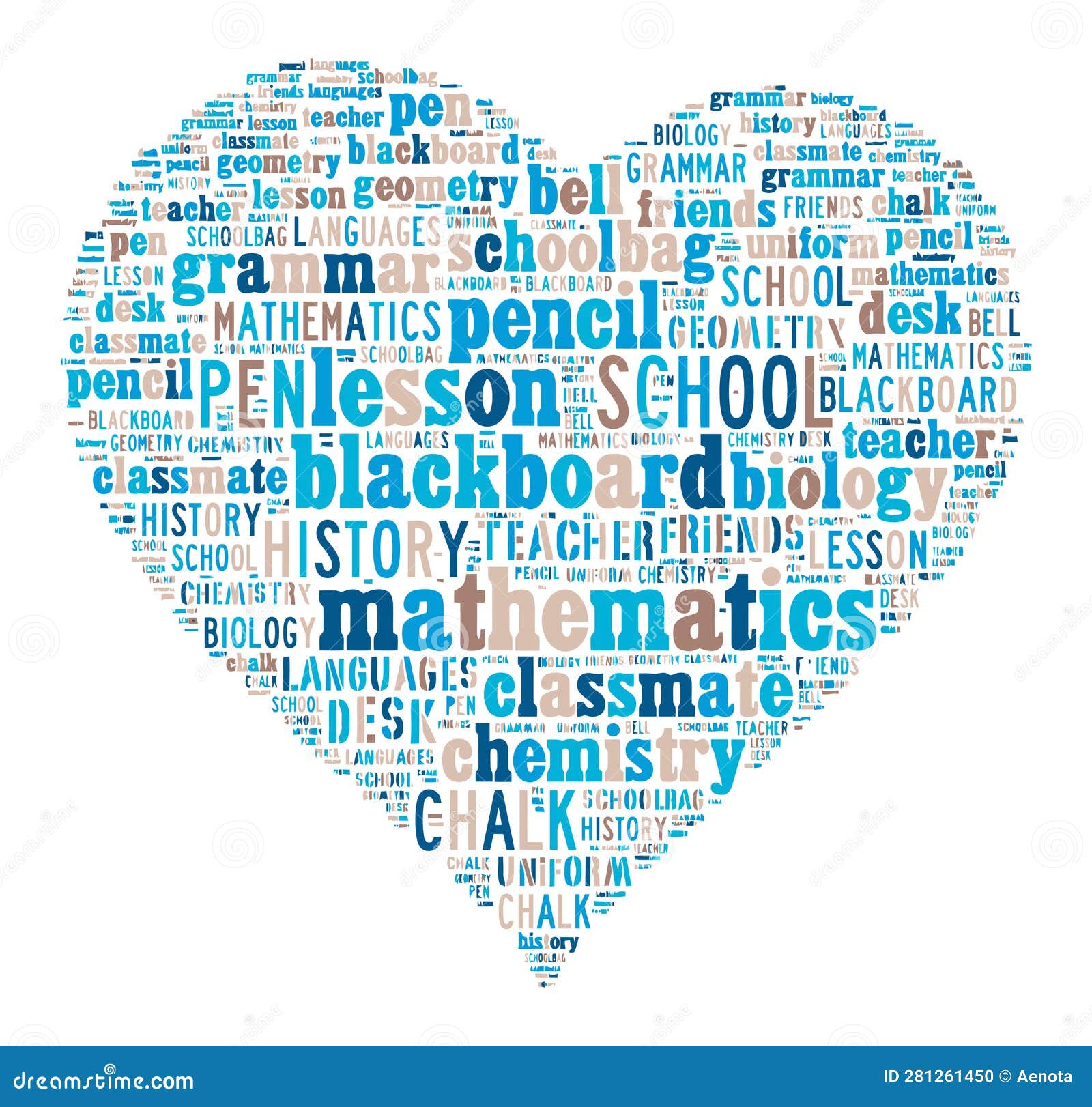 School Tag Cloud - Vector Illustration Stock Vector - Illustration of ...
