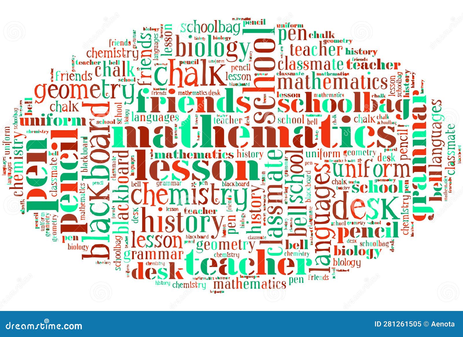 School Tag Cloud - Vector Illustration Stock Vector - Illustration of ...
