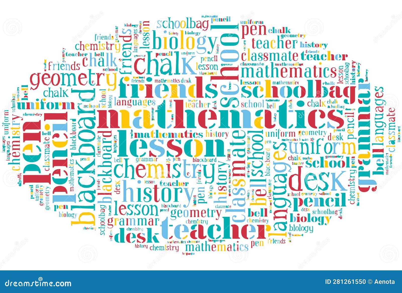 School Tag Cloud - Vector Illustration Stock Vector - Illustration of ...