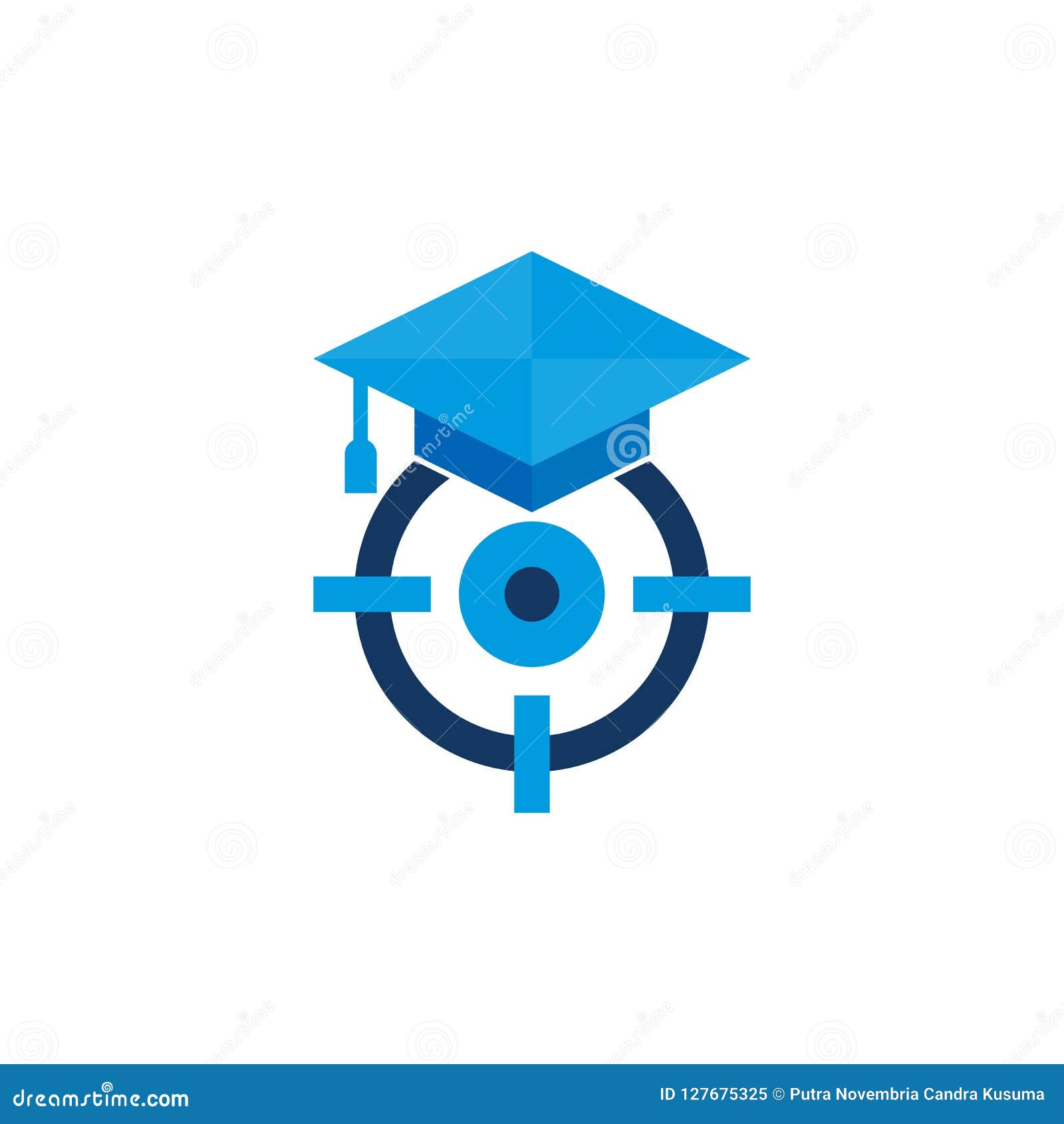 School Target Logo Icon Design Stock Vector - Illustration of concept ...