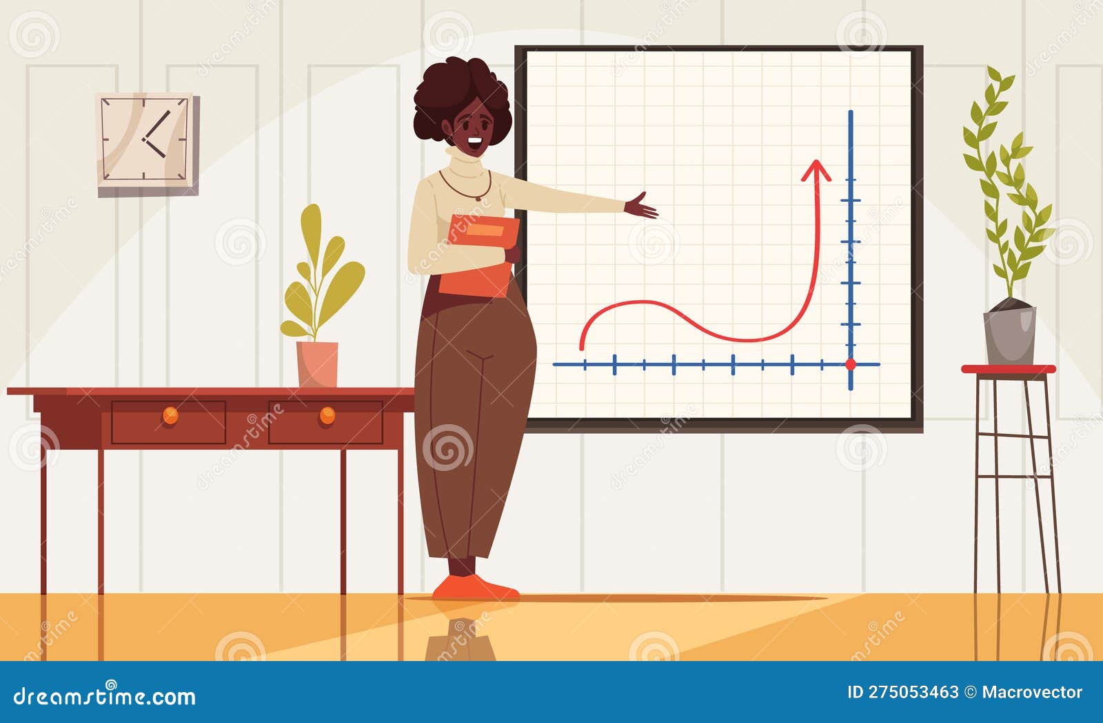 School Teacher Concept stock vector. Illustration of standing - 275053463