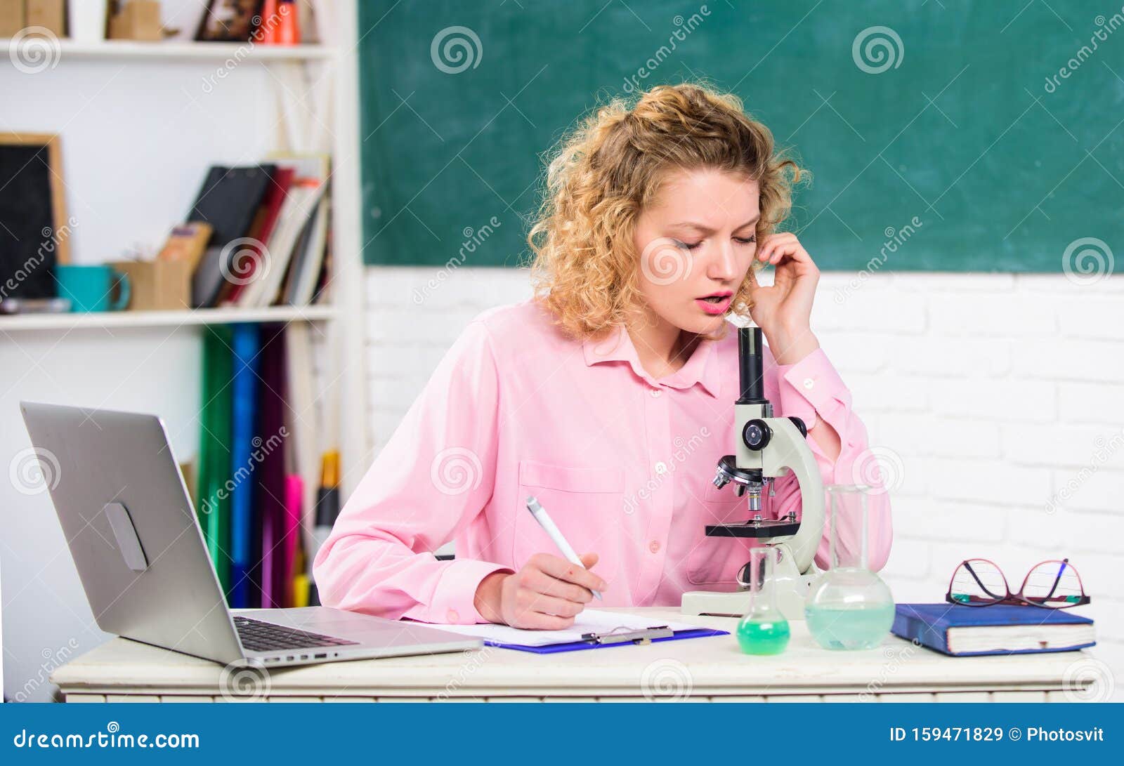 School Teacher Keep Studying Every Day. Back To School. School ...