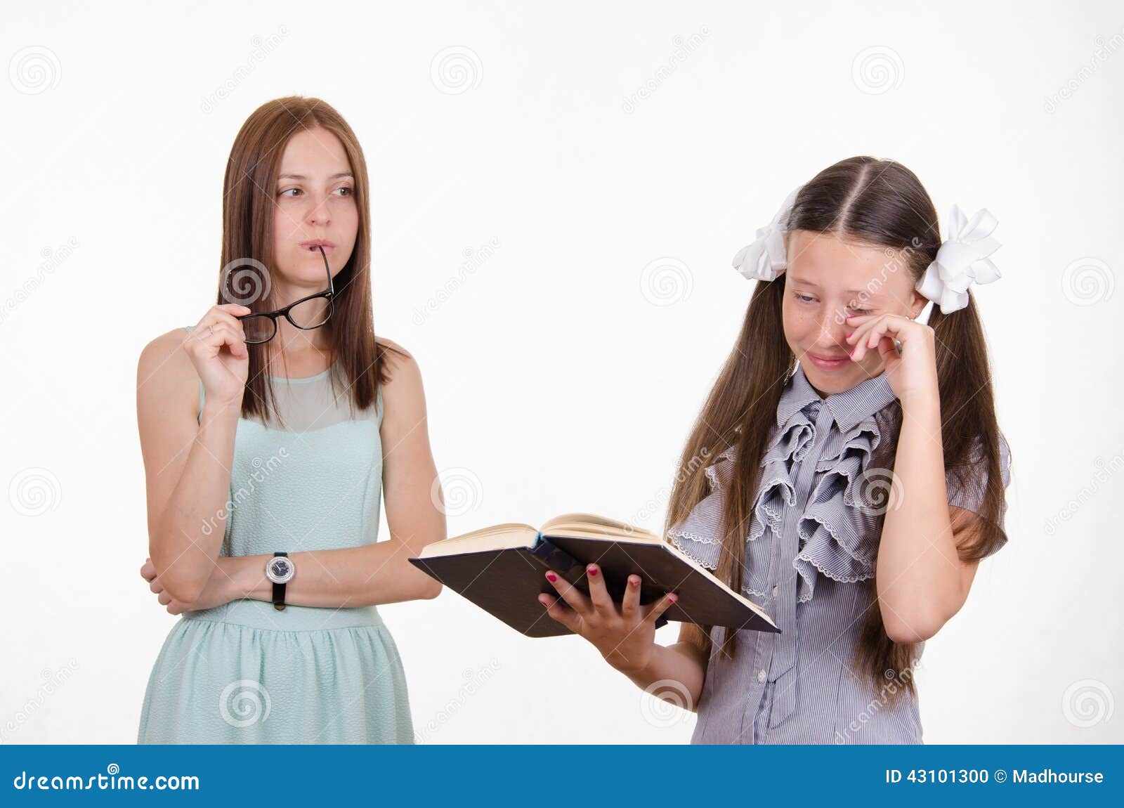 School Teacher Scolds Distressed Student Stock Photo - Image of ...
