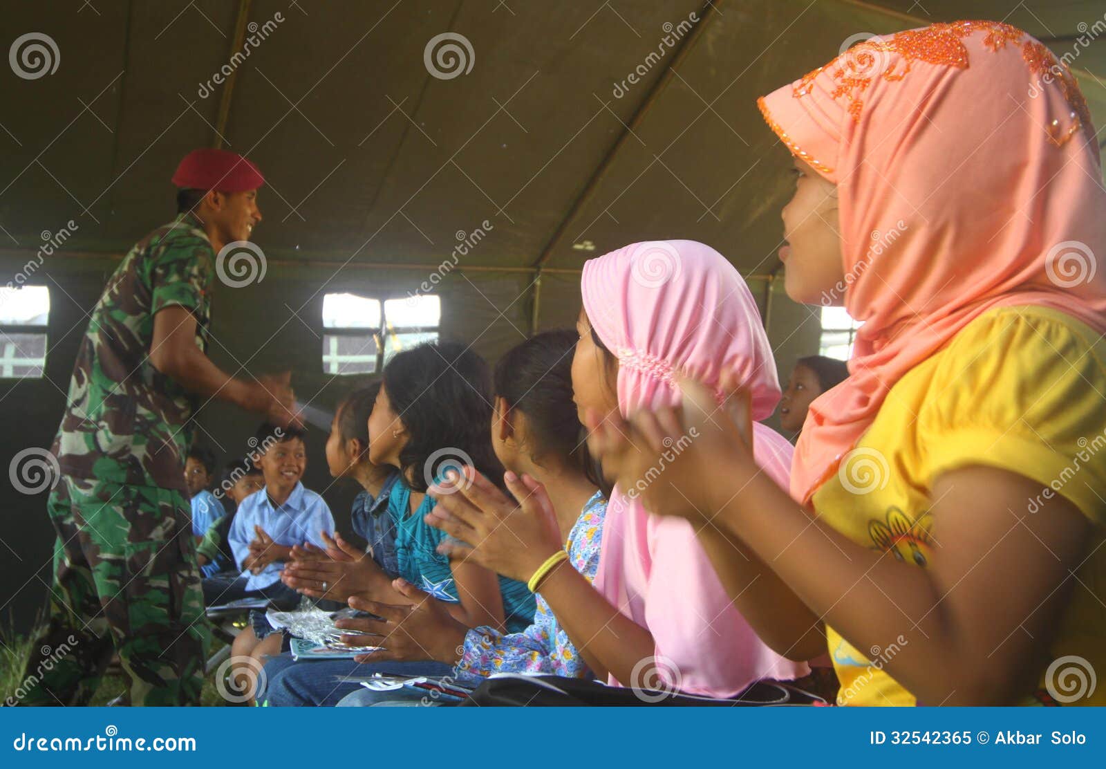 School tend editorial image. Image of tend, army, child - 32542365