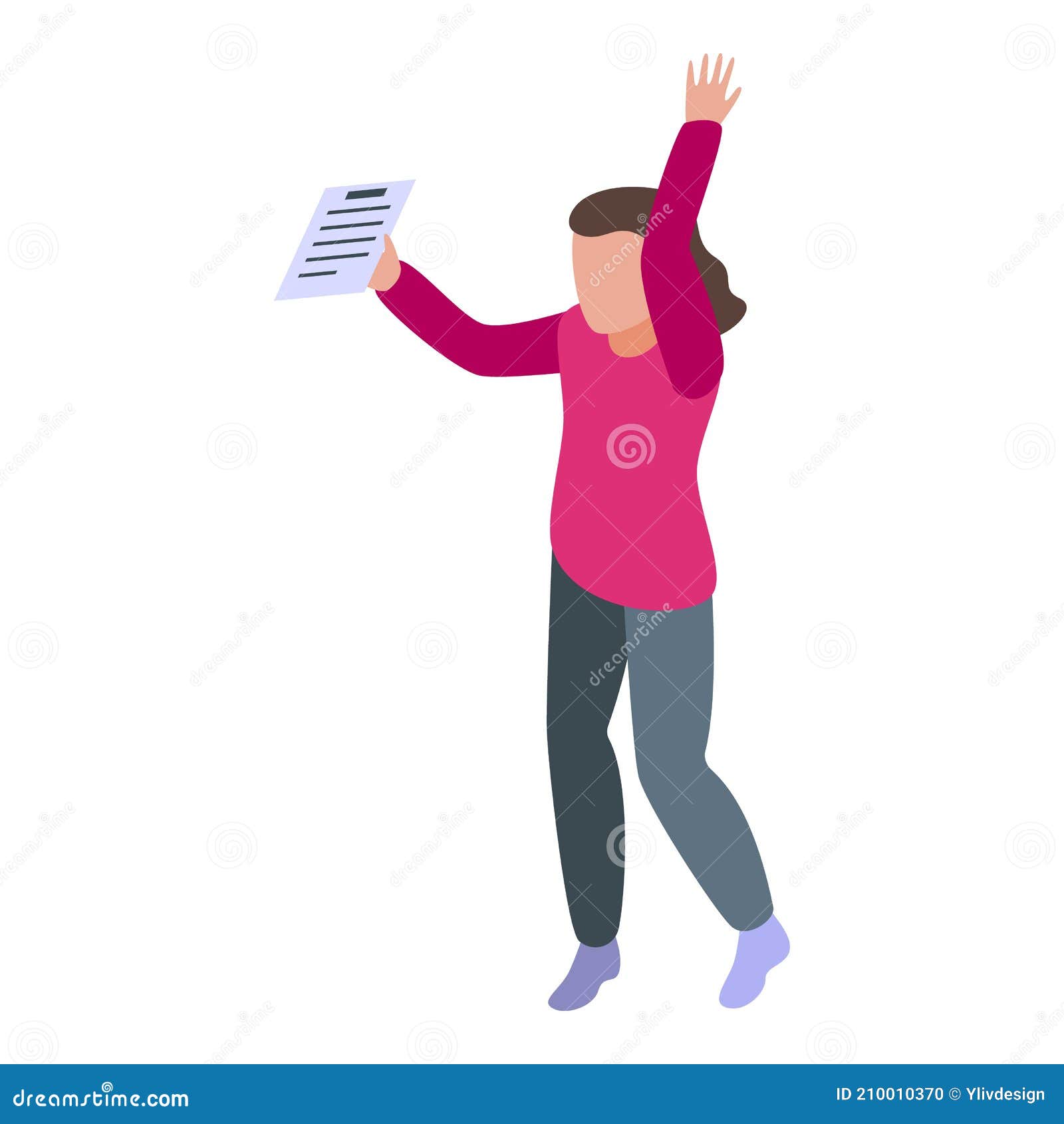 School Test Knowledge Icon, Isometric Style Stock Vector - Illustration ...