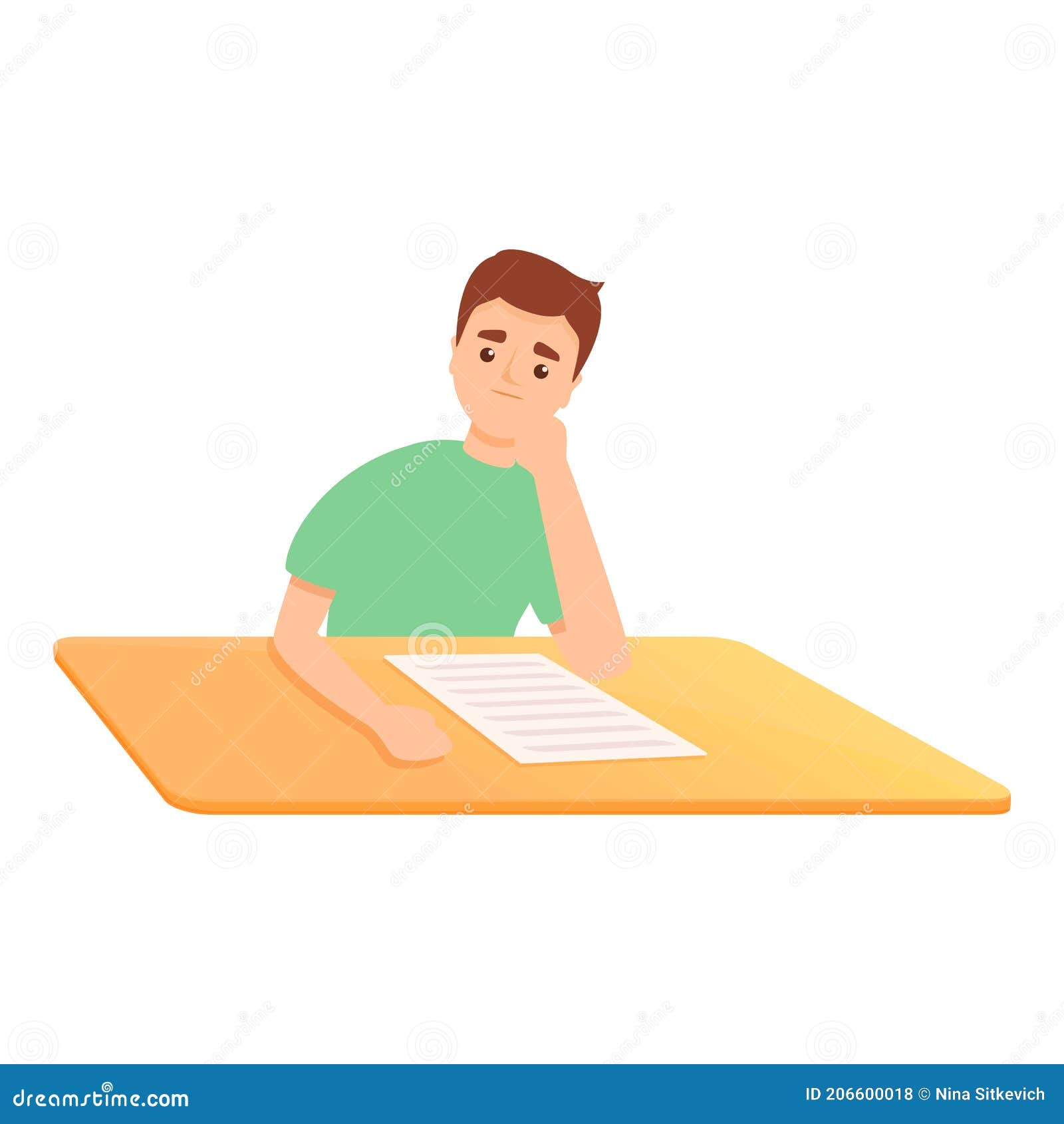 School Test Progress Icon, Cartoon Style Stock Illustration ...