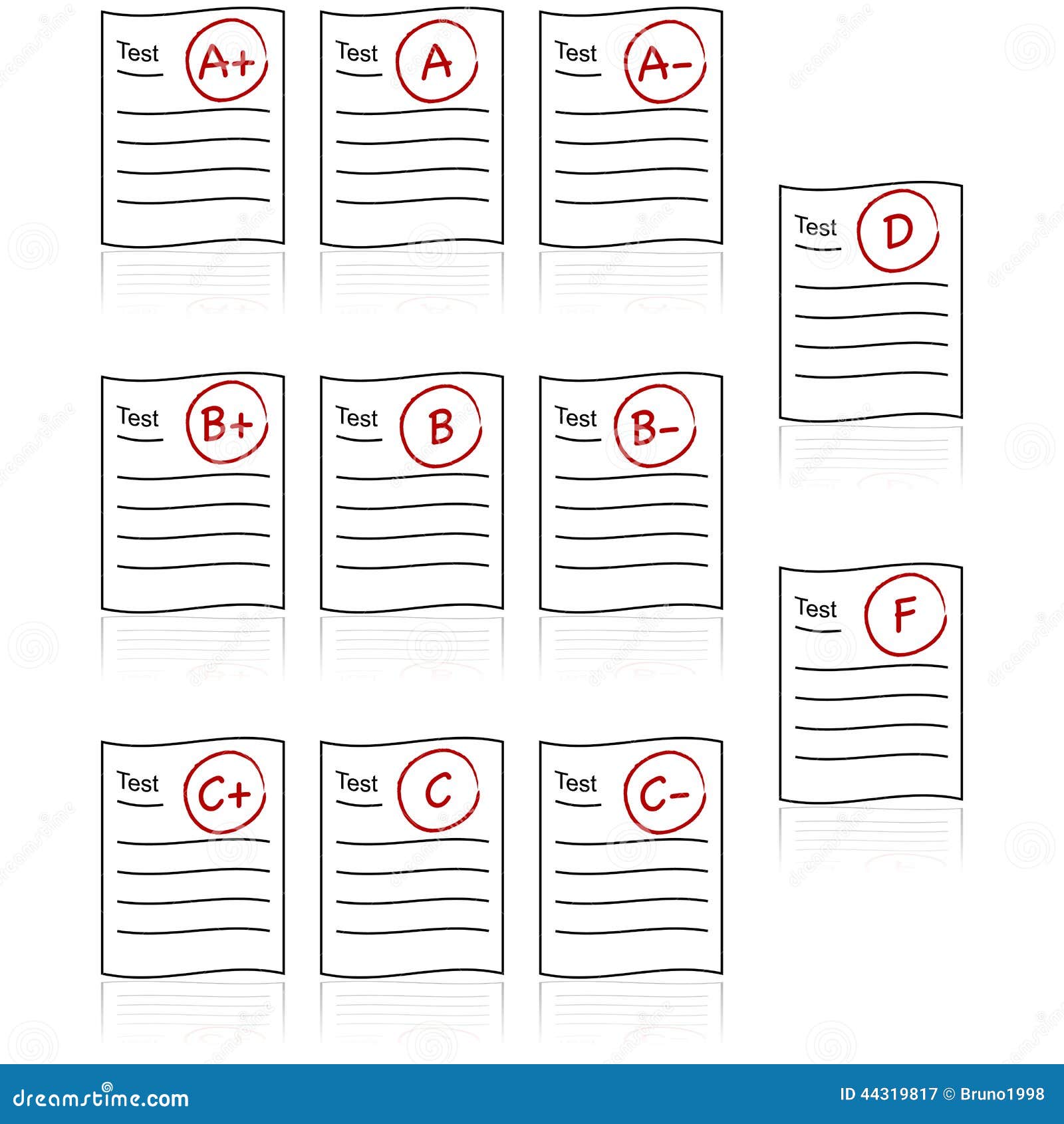 School tests stock vector. Illustration of design, concept - 44319817