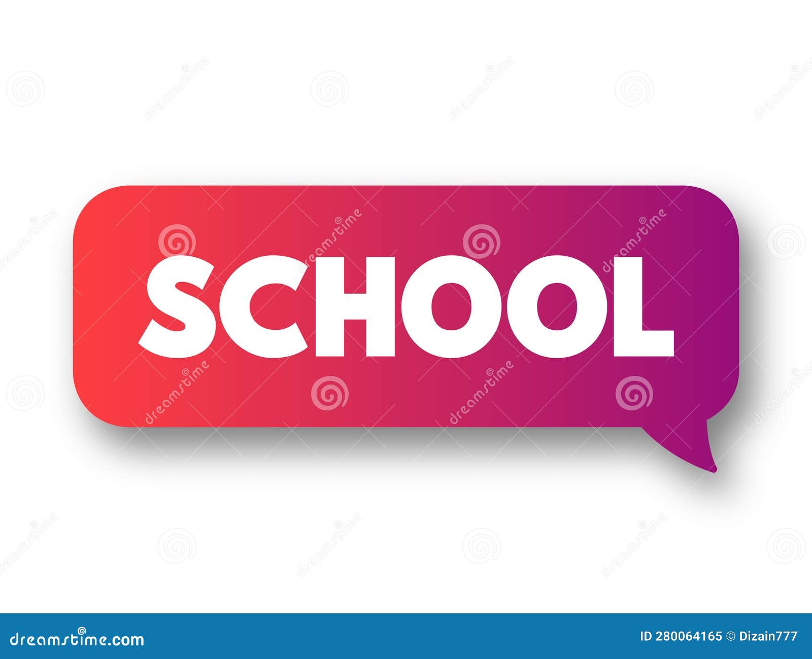 School Text Message Bubble, Education Concept Background Stock ...