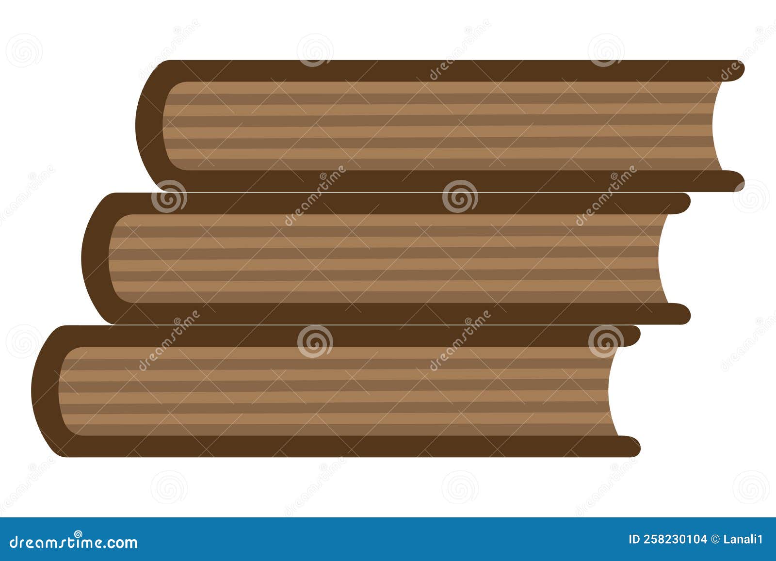School Textbooks Lie in a Stack, Closed Books with a Brown Cover Bottom ... School Textbooks Lie in a Stack, Closed Books with a Brown Cover Bottom ...