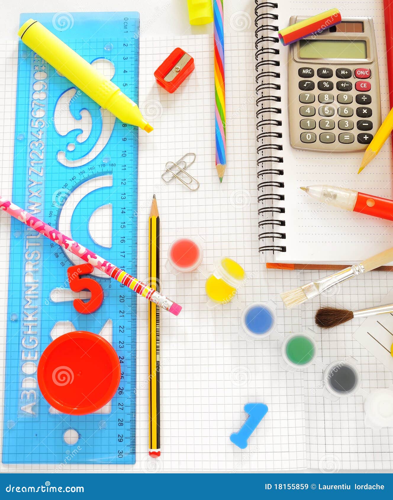 School things stock image. Image of page, document, education - 18155859