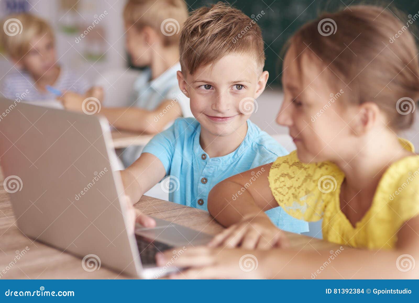 School time stock photo. Image of technology, studying - 81392384