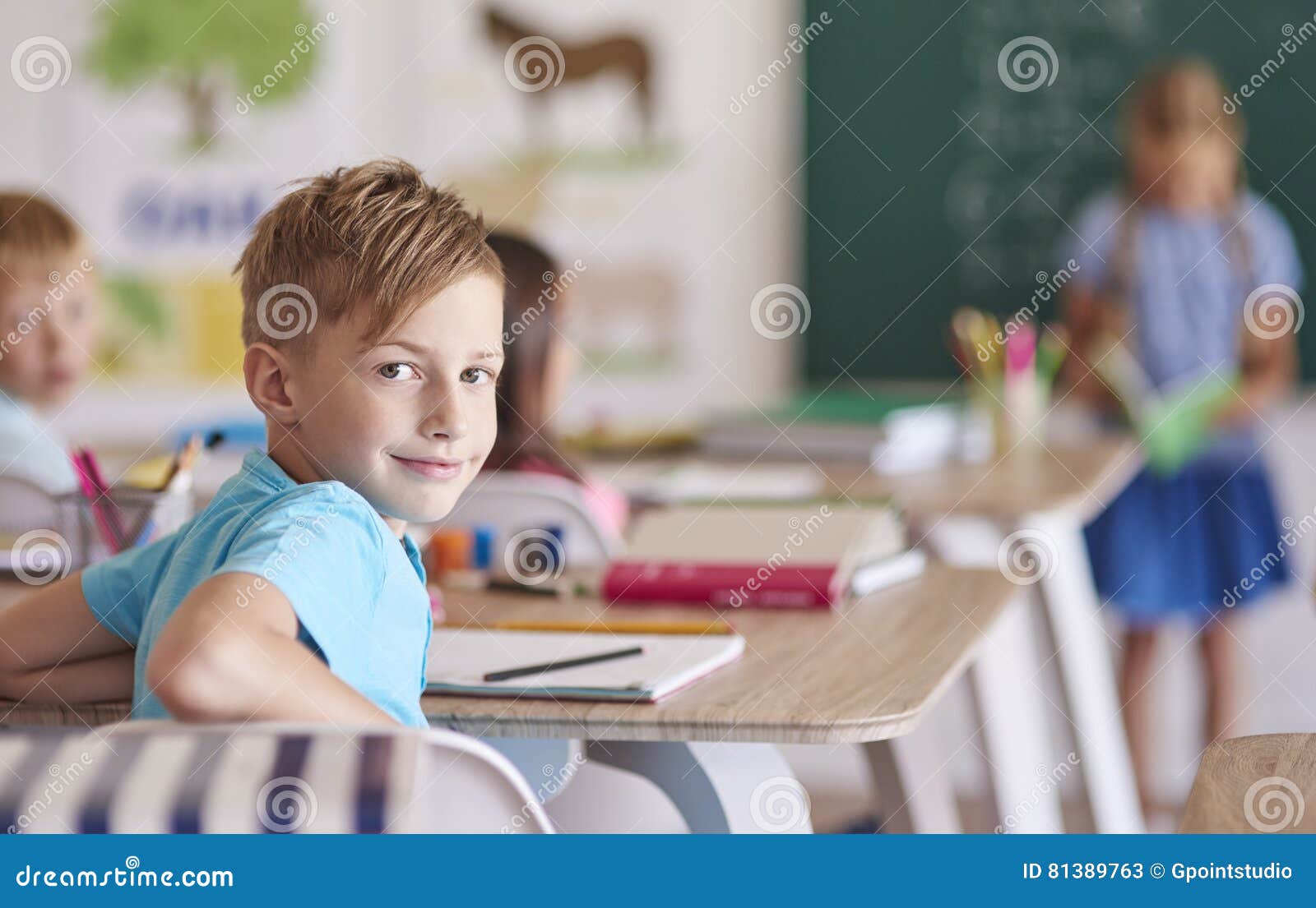 School time stock image. Image of desk, male, creativity - 81389763