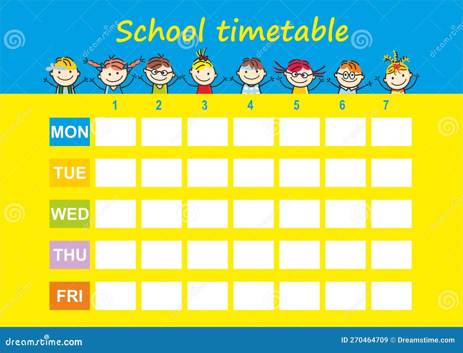 Shool Timetable Stock Illustrations – 1 Shool Timetable Stock ...