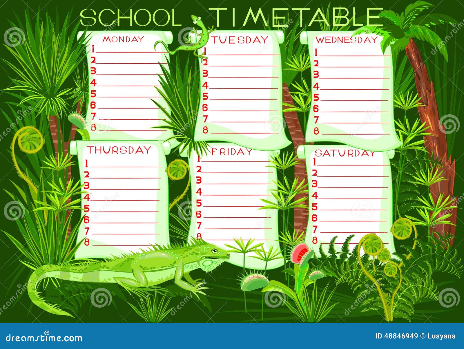 Timetable Green Alphabet Template. Led Display Uppercase Letters ...