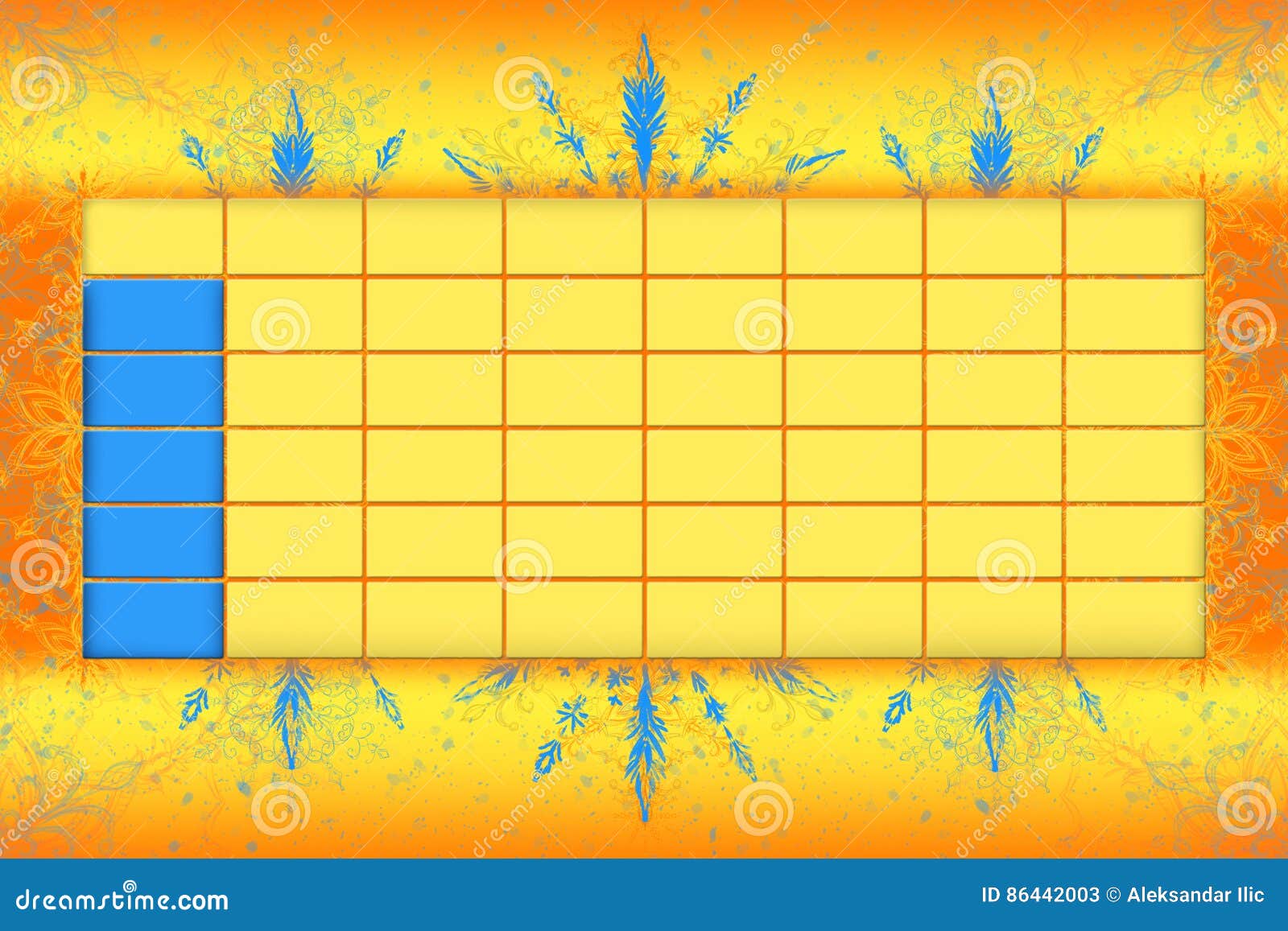 School Timetable Schedule with Colorfull Background 3D Illustration ...