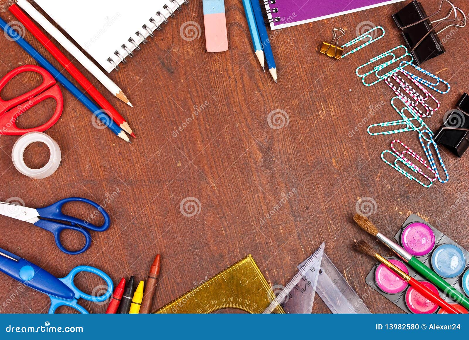 School tools stock photo. Image of accessories, colors - 13982580
