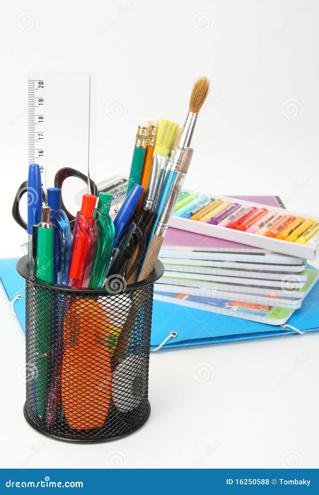 School tools stock photo. Image of book, back, sharpener - 16250588