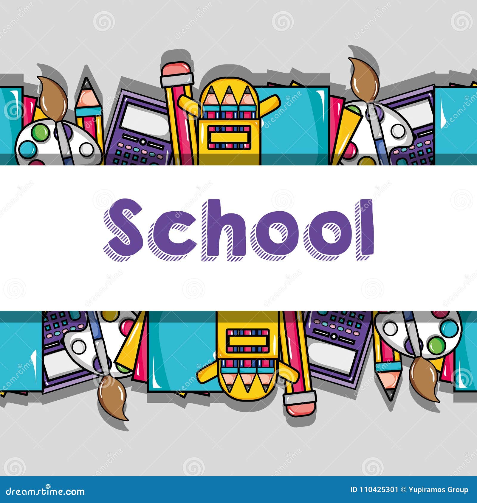 School Tools To Education Background Design Stock Vector - Illustration ...